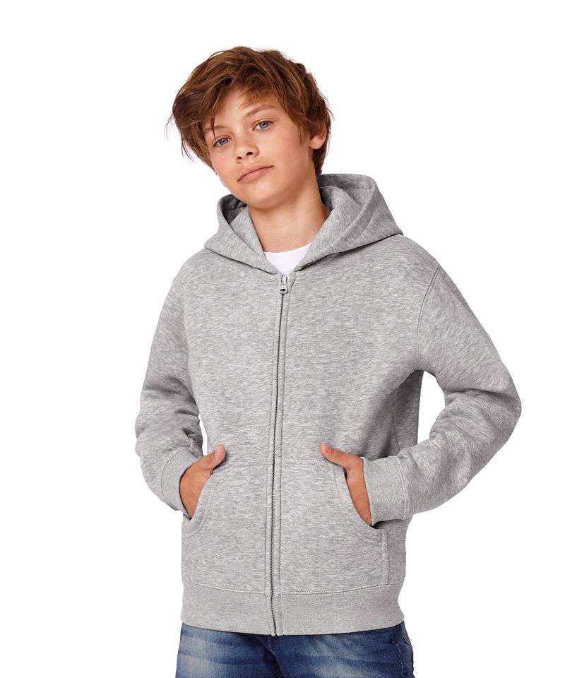 B&C Hooded full-zip /kids | B421B | Cardiff Embroidery